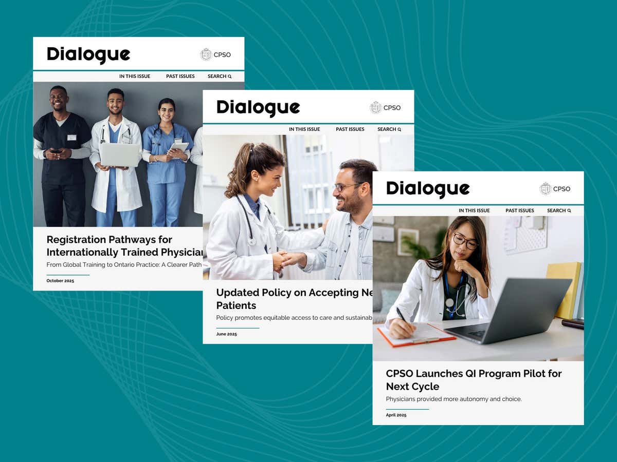 Tell Us What You Think About Dialogue | Dialogue - CPSO's Publication ...