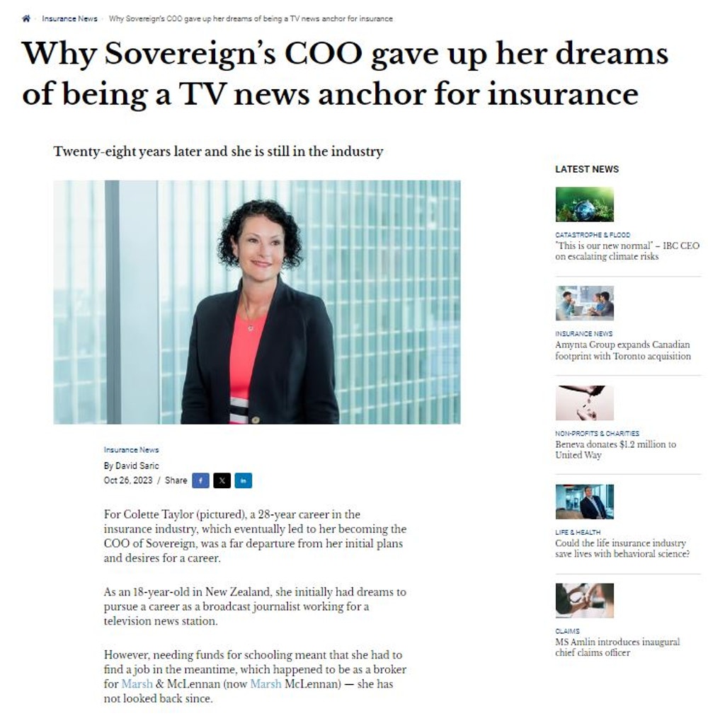 Why Sovereign’s COO gave up her dreams of being a TV news anchor for ...
